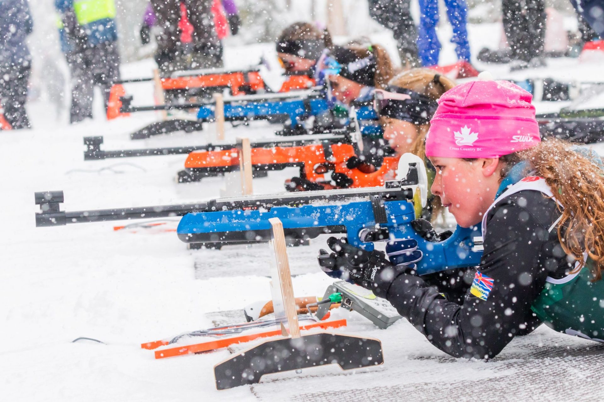 Biathlon rifle set (with Heavy Duty Target and Ecoaims Display) | Ecoaims