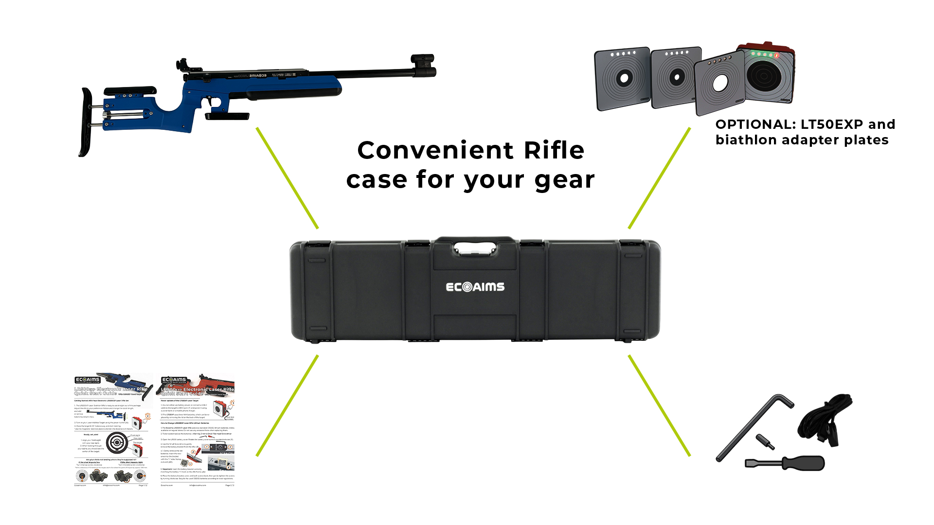 LR500EXP: Biathlon Laser Rifle & Single Target | Ecoaims